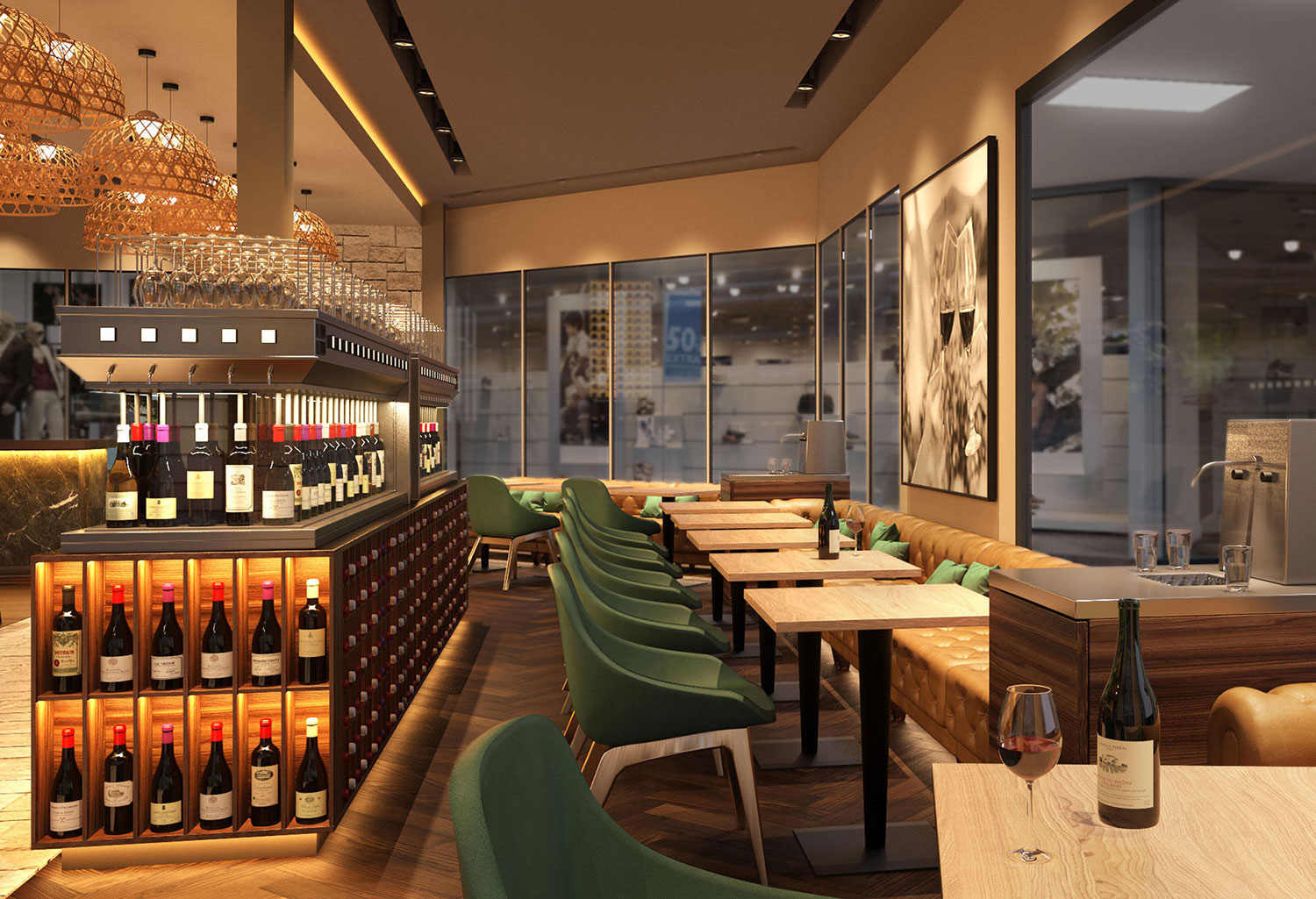 Mövenpick Weinbar — Geneva, CH – KITZIG INTERIOR DESIGN GmbH